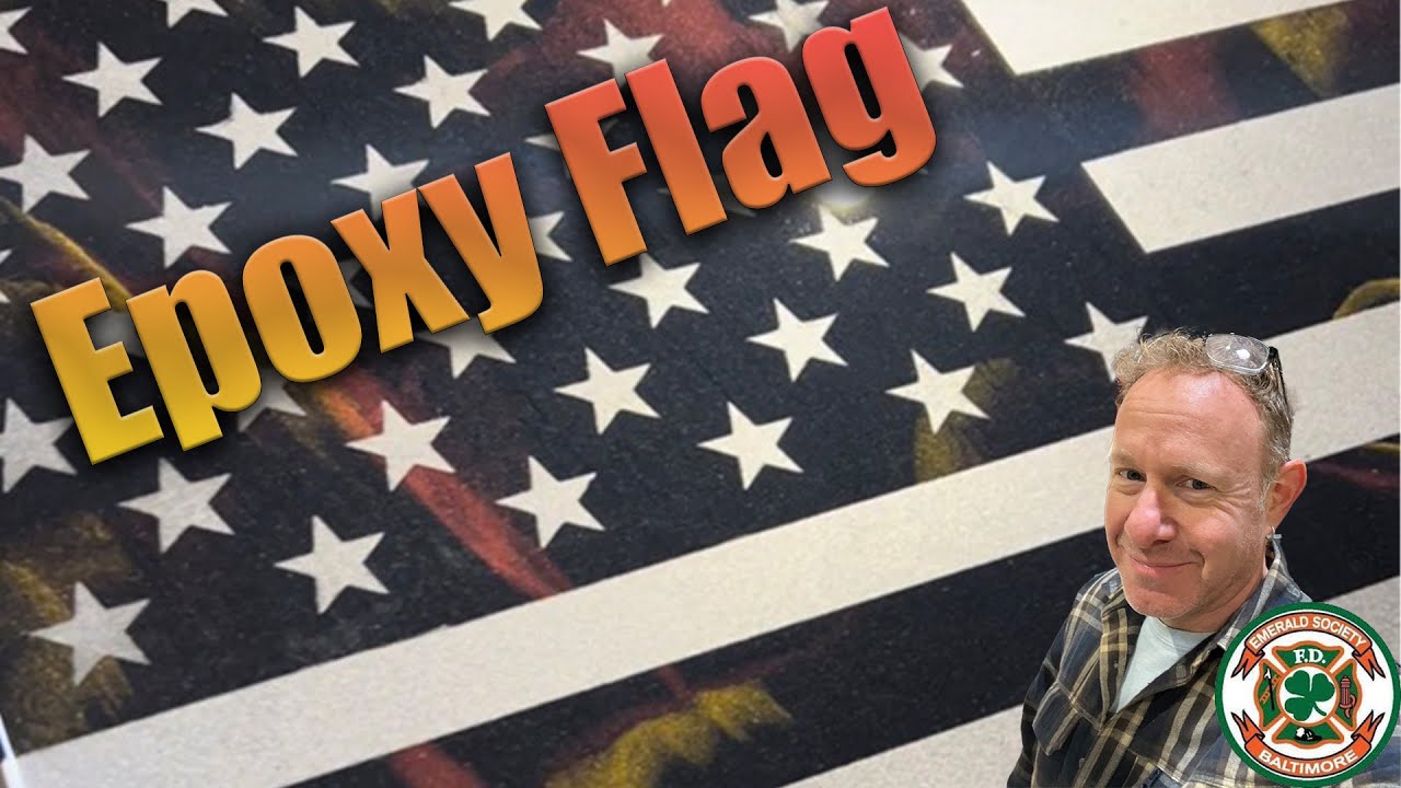 I Made A DIY Flag Using Epoxy and Spray Paint For Charity! - YouTube