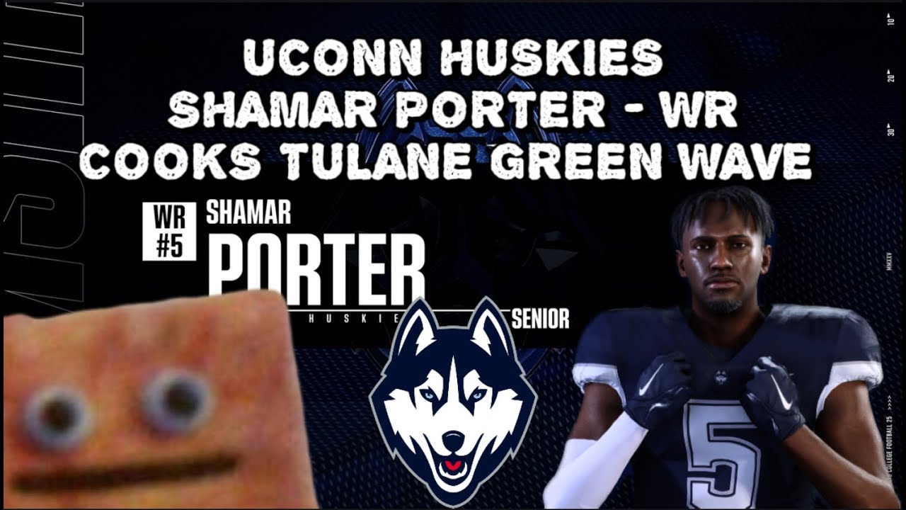 Shamar Porter COOKS Tulane!: NCAA College #Football Highlights - UCONN ...