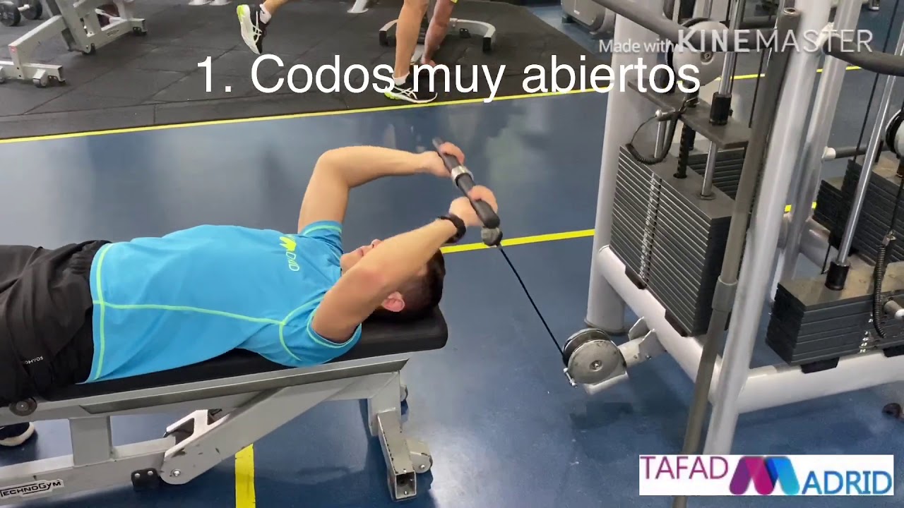 ERRORES extensiones de codo con barra plana cerrada y banco plano en ...