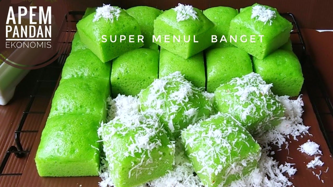 RESEP APEM PANDAN SUPER MENUL RASANYA ENAK BANGET || KUE TRADISIONAL ...