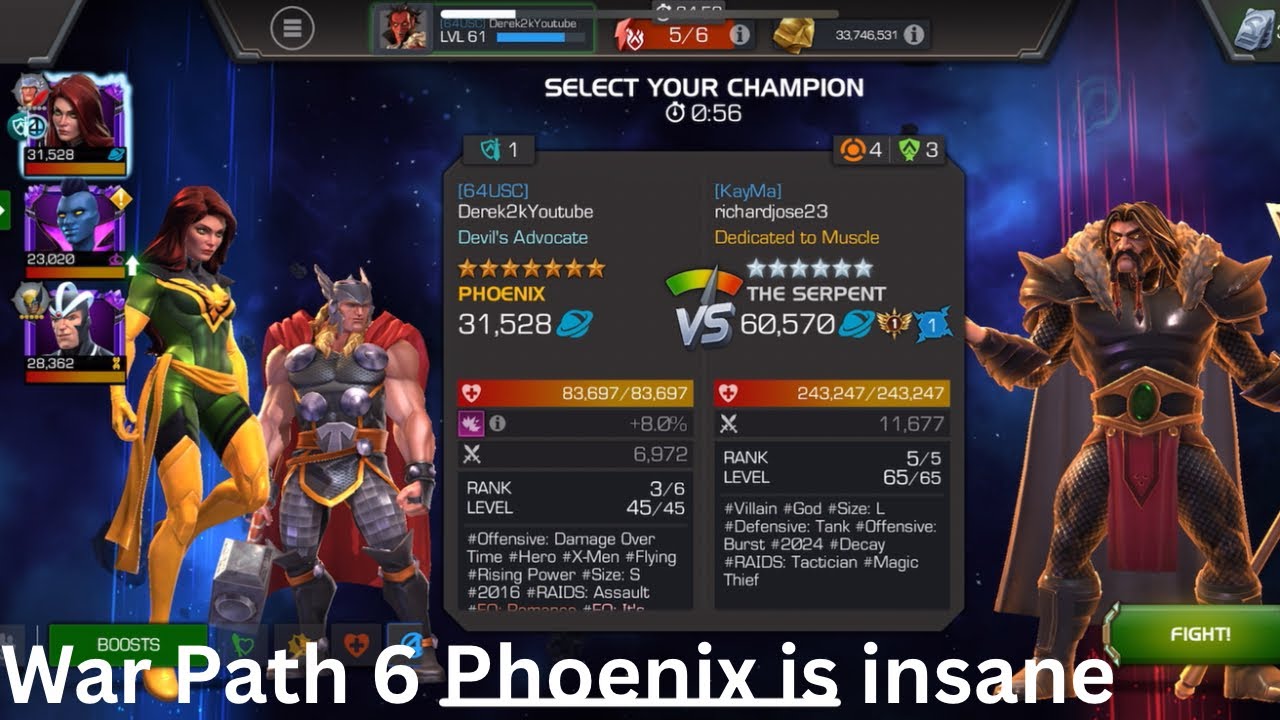New war Mcoc path 6 Phoenix is ridiculous… - YouTube