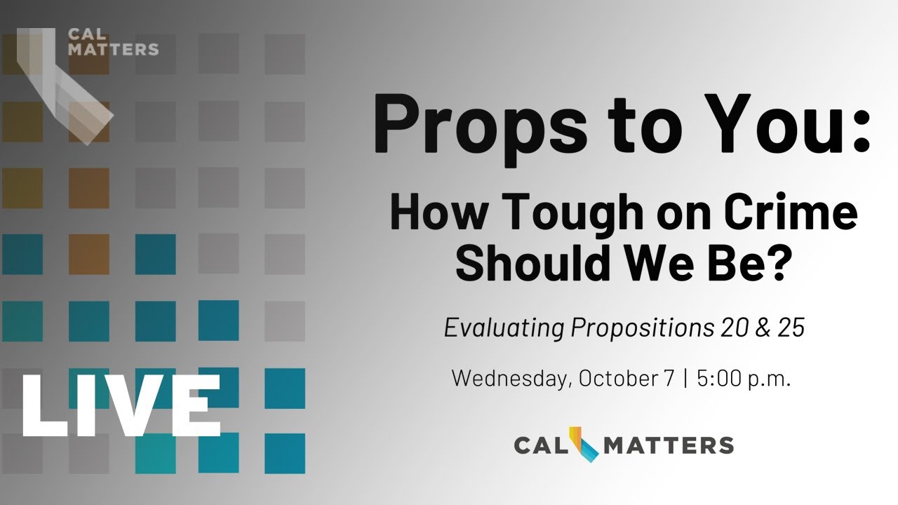 Prop 20, Prop 25: How Tough on Crime Should We Be? - YouTube