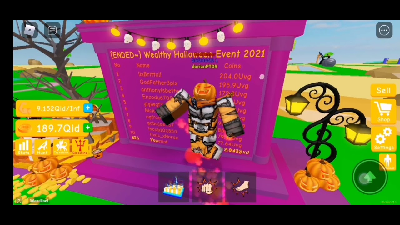 lifting simulator halloween event ended - YouTube