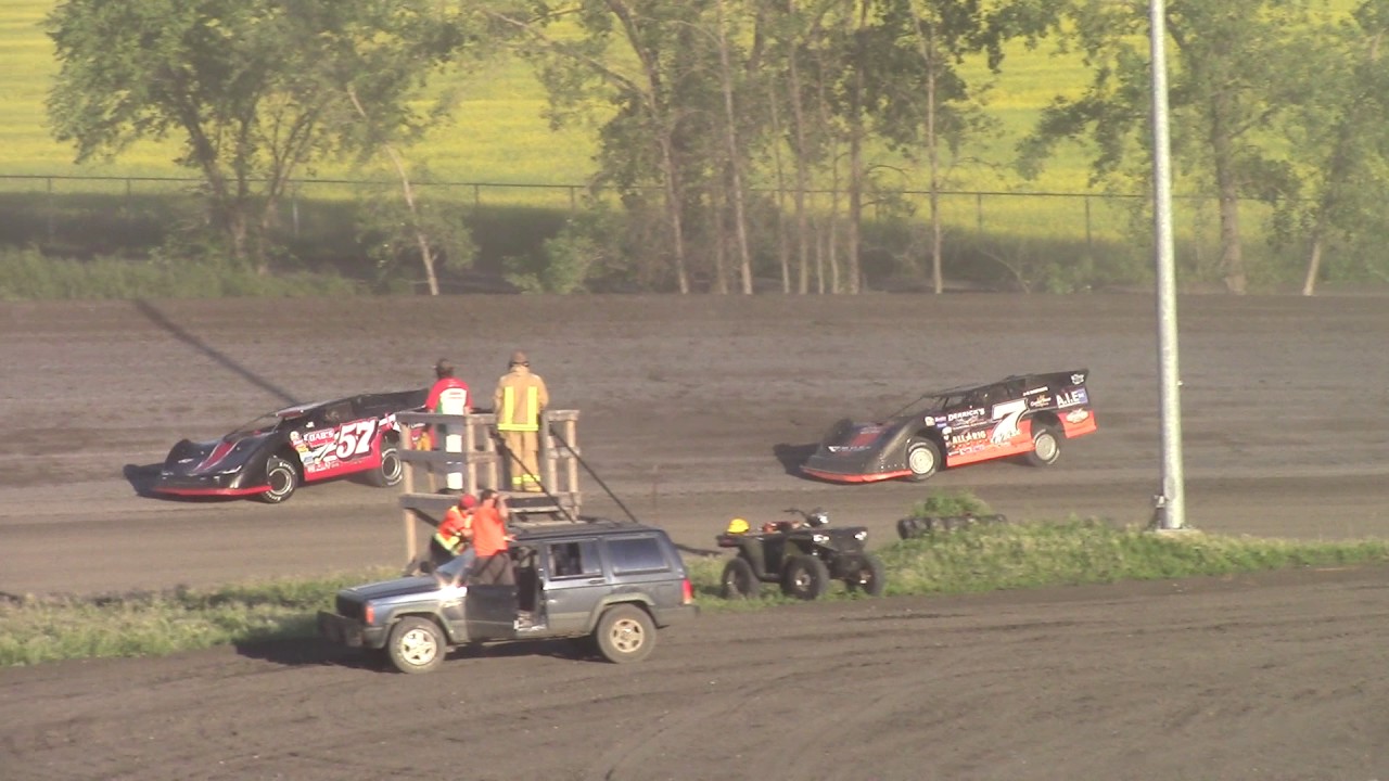 WISSOTA Late Models Heat #1 Red River Co op Speedway July 13, 2017 ...