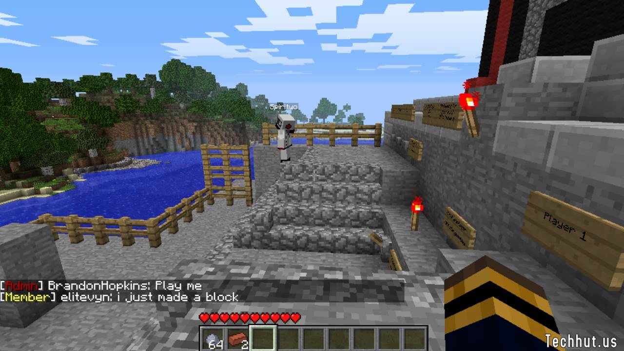 Minecraft - Rock Paper Scissors RedStone/Piston Game [TechCraft Server] - YouTube