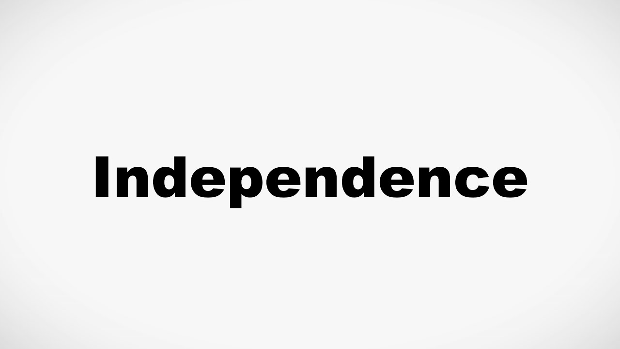 How to Pronounce Independence - YouTube