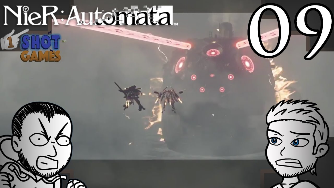 1ShotPlays - NieR Automata (Part 9) - The Colossal Machine - YouTube