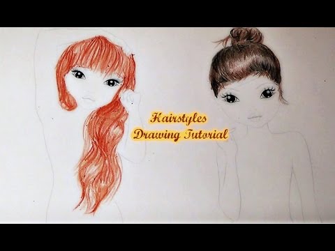 Drawing Hair ~ Top Model tutorial - YouTube
