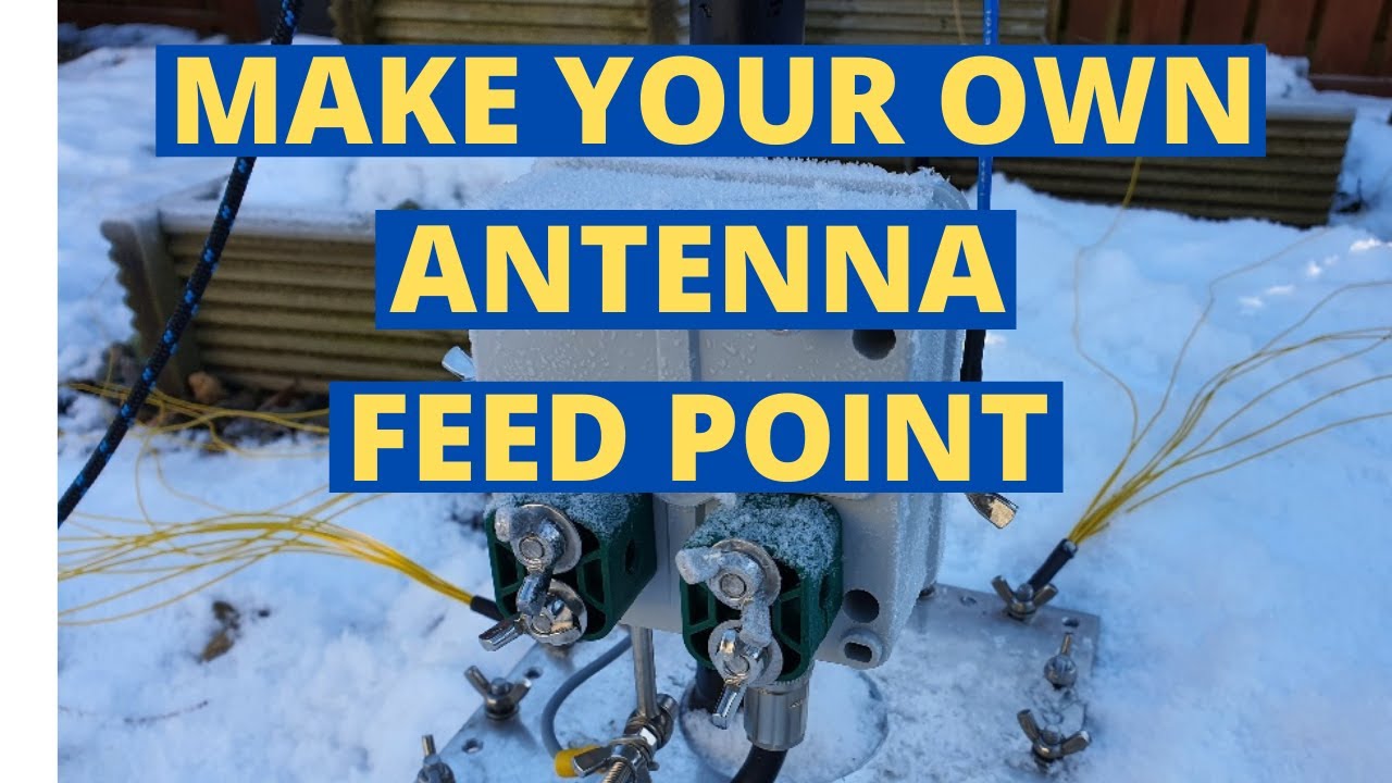 Make Your Own Ham Radio Antenna Feed Point - YouTube