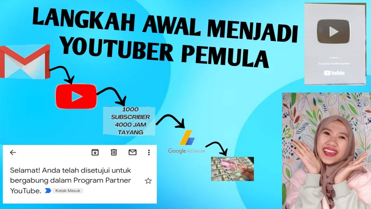 TUTORIAL CARA MEMBUAT AKUN CHANNEL YOUTUBE SAMPAI MENGHASIL UANG SECARA ...