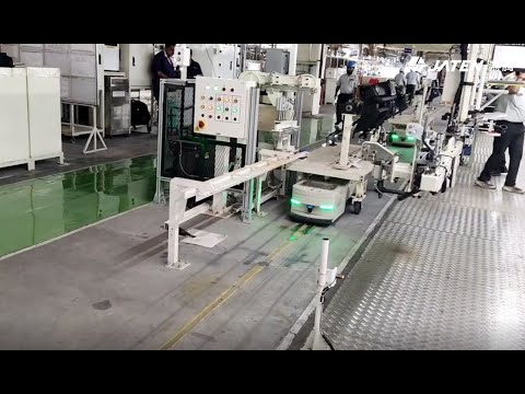 AGV in automotive assembly line. #automotiveindustry #agv # ...