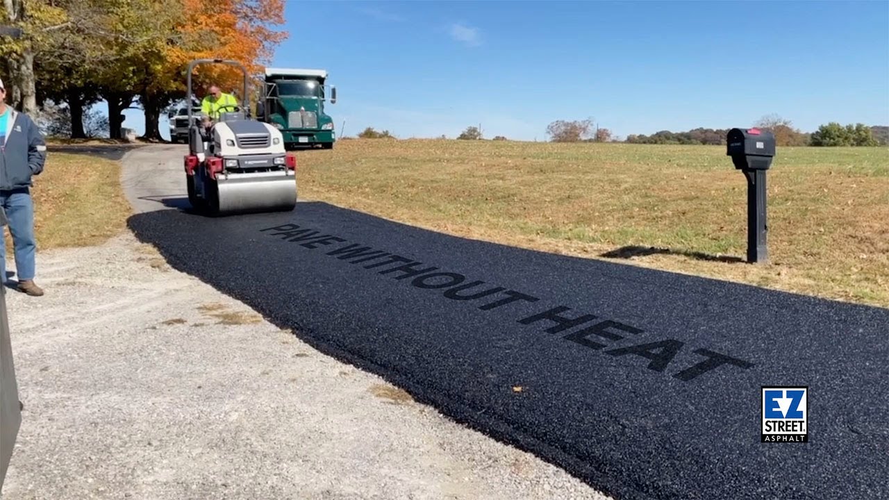 Pave Without Heat — Field Proof! Ambient® Asphalt technology - YouTube