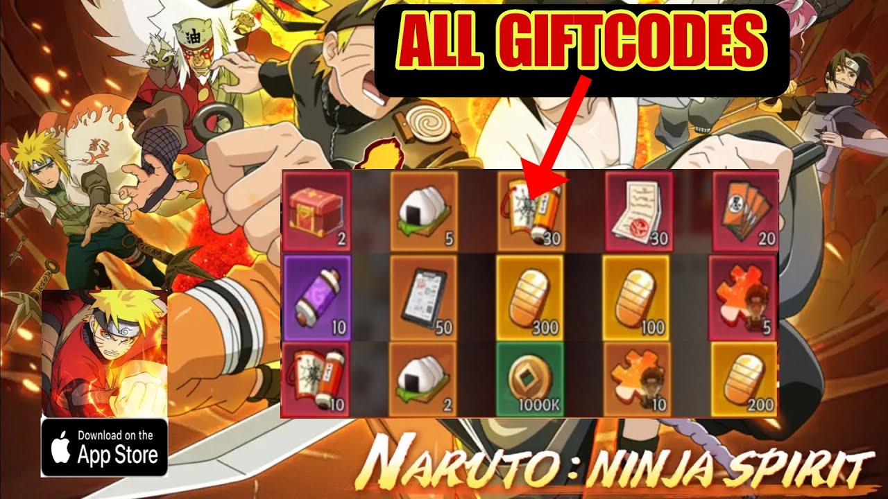 Naruto Ninja Spirit & All 10 Giftcodes | 10 Free Codes Naruto Ninja Spirit - How to Redeem - YouTube