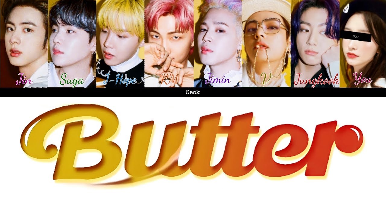 BTS (방탄소년단) - 'BUTTER' ( 8 members) Color Coded Lyrics Rom|Han - YouTube