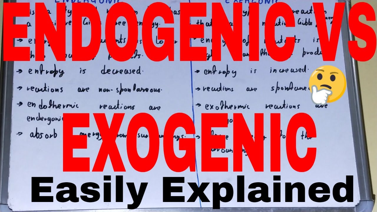 Endogenic vs Exogenic|Difference between endogenic and exogenic ...