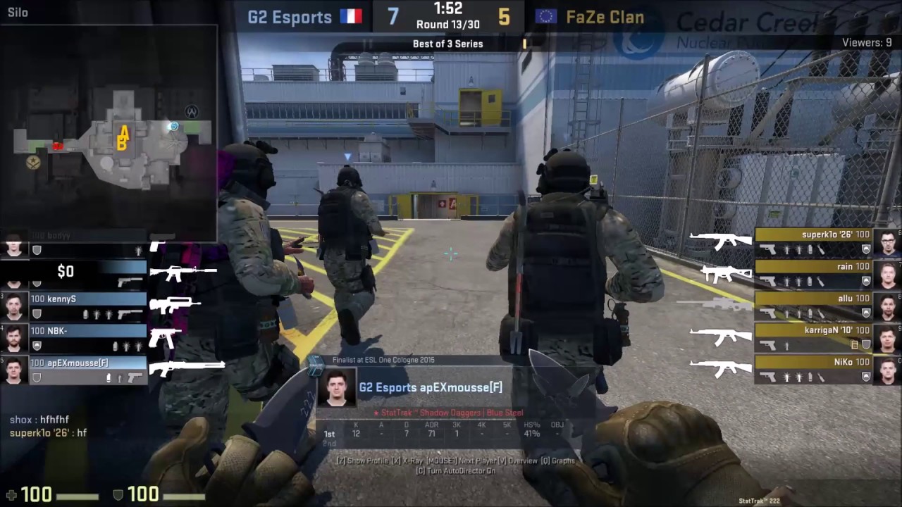 apEX (G2)(29/16) vs FaZe / SL i-League StarSeries Season 3 Finals ...