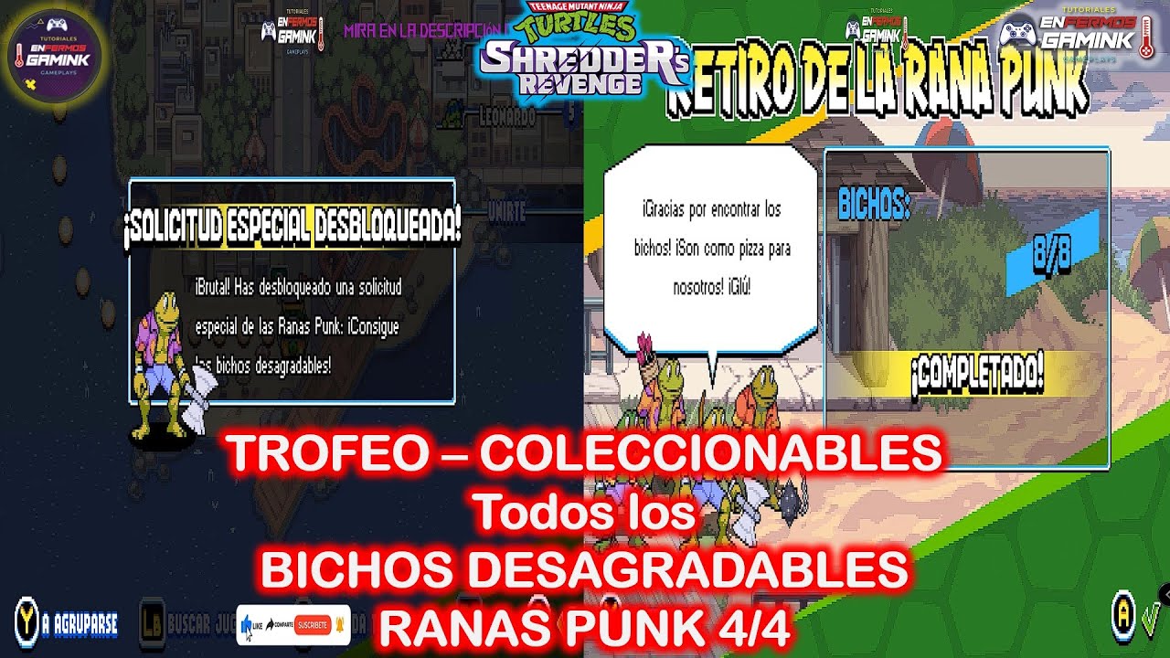 25. Trofeos - Todos los BICHOS DESGRADABLES de las RANAS PUNK + 4 Ranas ...