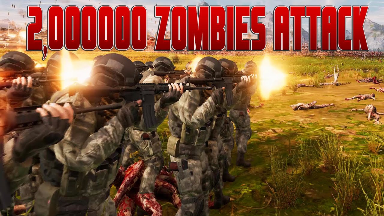 2,000000 ZOMBIES ATTACK on 100.000 DELTA FORCE! UEBS 2 - YouTube