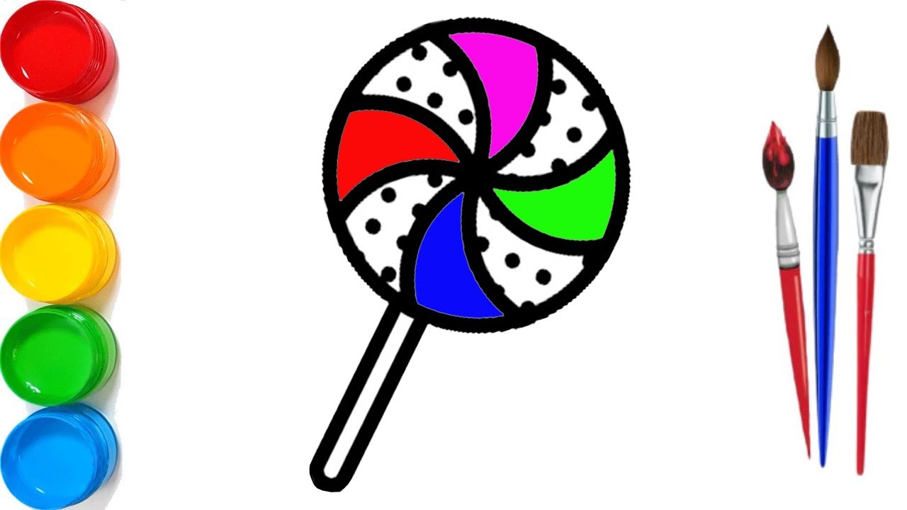 Let's Learn How to Draw a Cute Candy Easy Step by Step for Kids - Ks ...