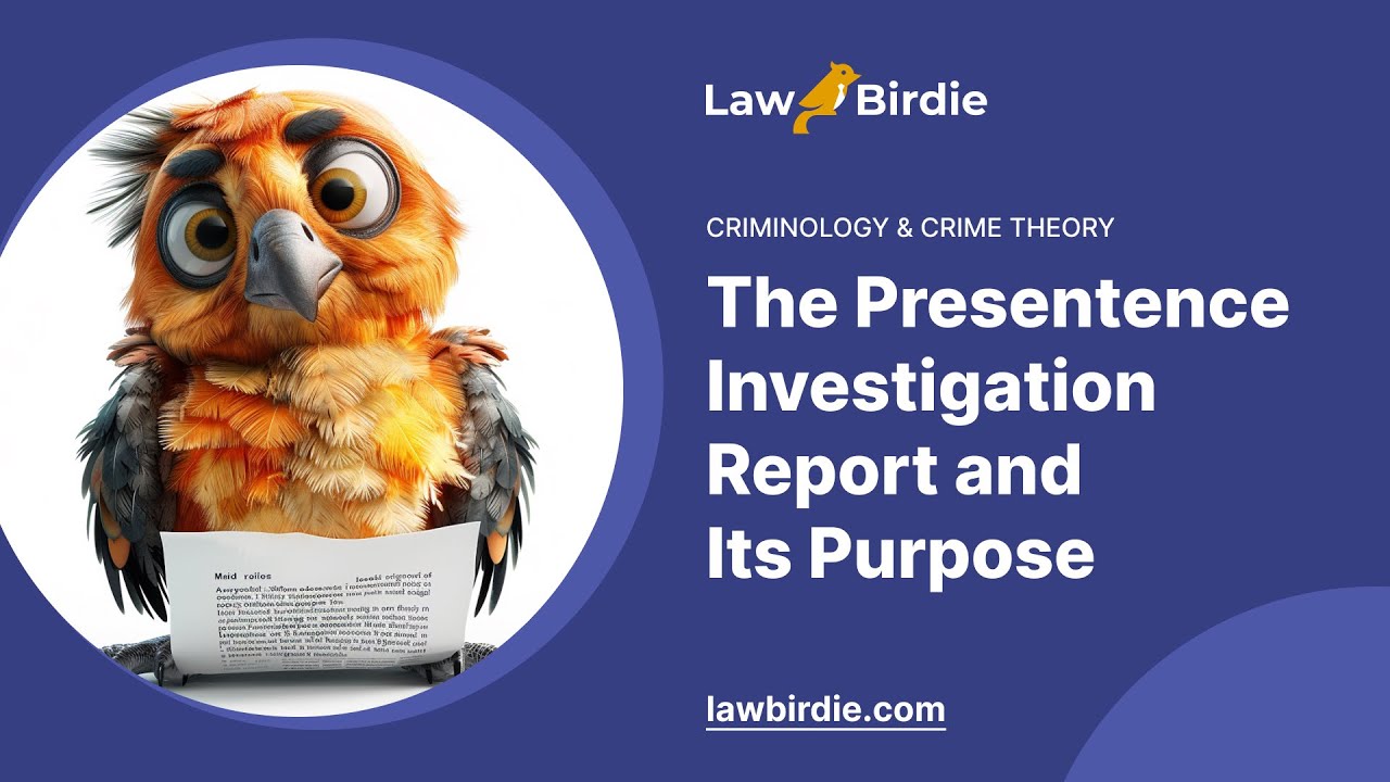 The Presentence Investigation Report and Its Purpose - Essay Example ...