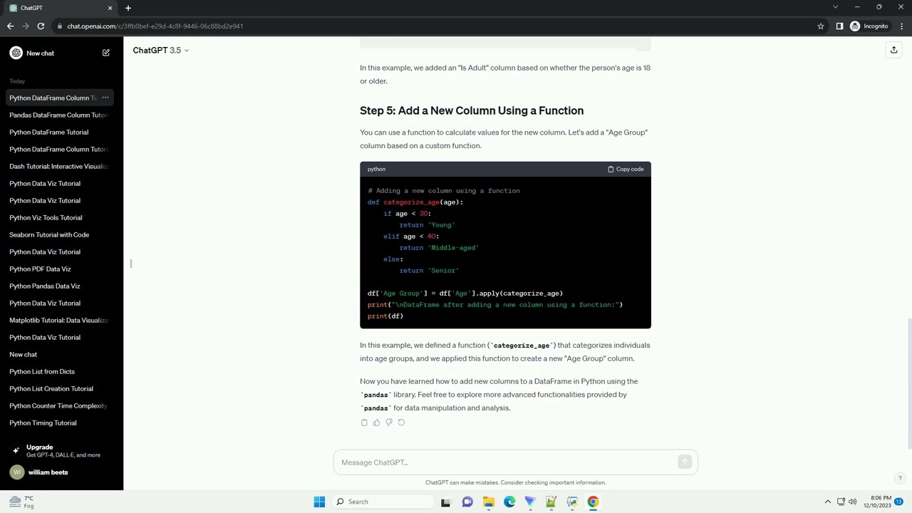 Python Dataframe Add New Column YouTube Python Dataframe Add New Column YouTube