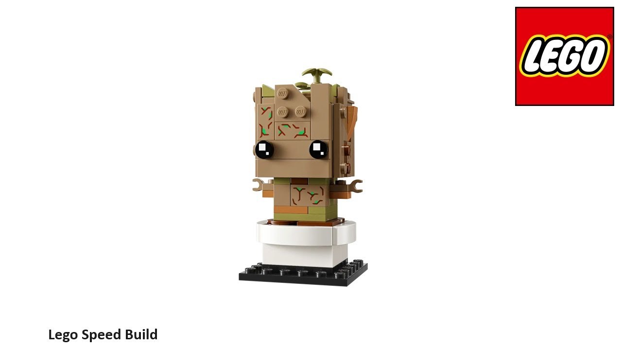 Lego Brickheadz 40671 Potted Groot Speed Build - YouTube