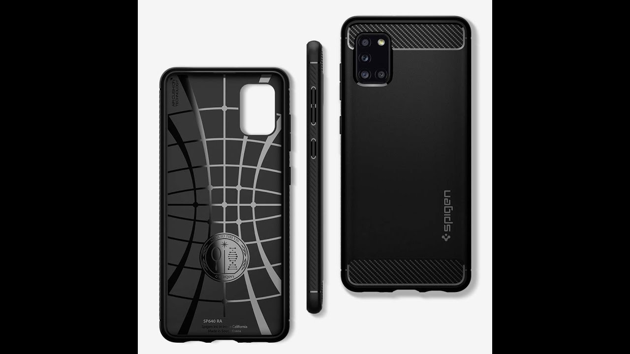 Samsung A31 Spigen Cover Unboxing. - YouTube