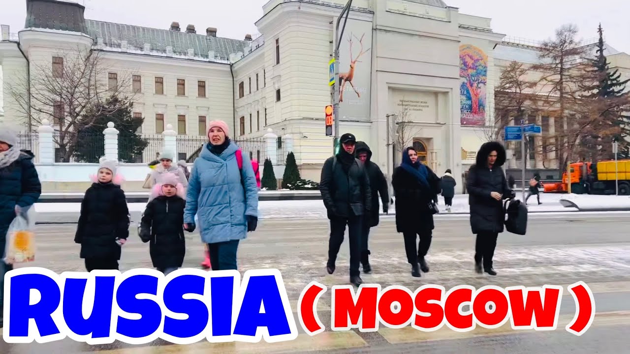[4K] Walking in Moscow, COLD WEATHER in Russia || Stroll in 4K - YouTube