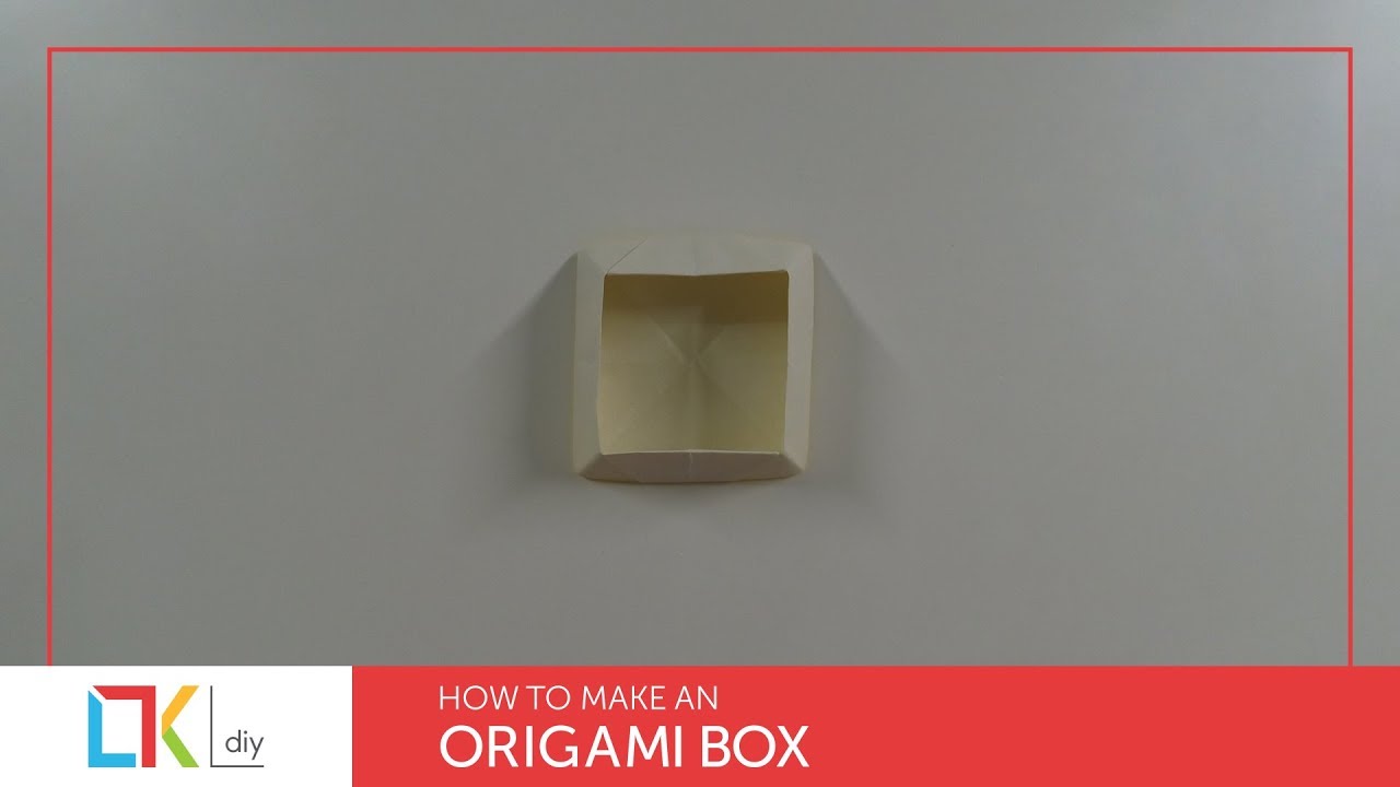 Origami toys #11 - How to make an origami box II (Trapezoid box I ...