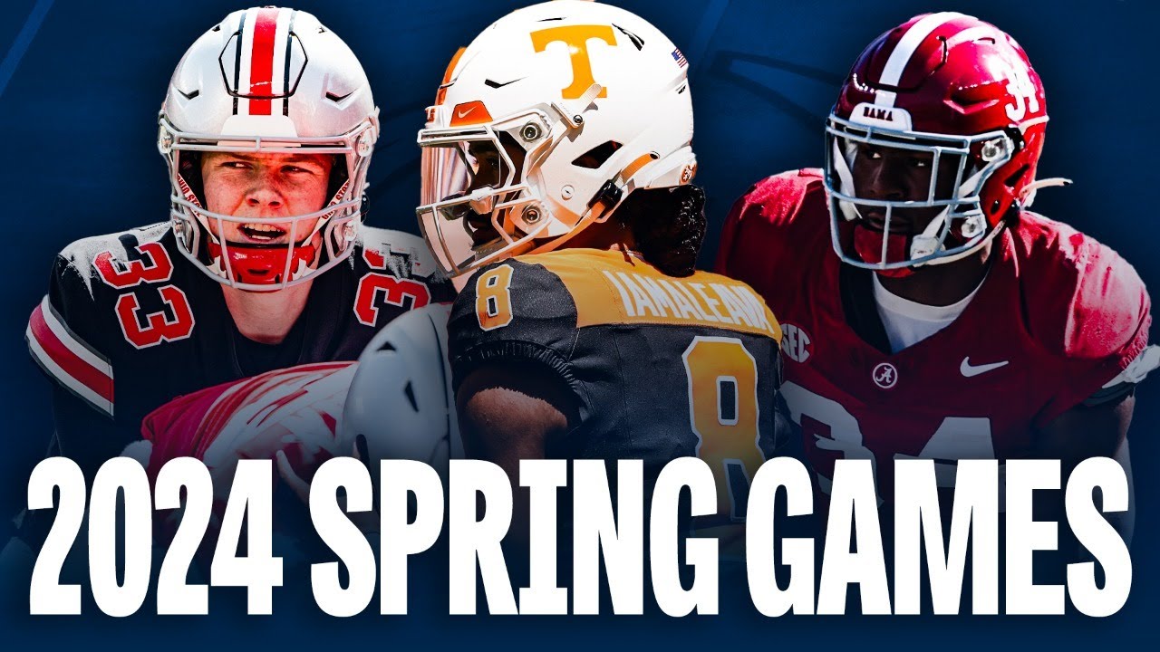 2024 College Football Spring Game Reactions | Alabama, LSU, Florida ...