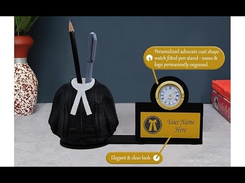 Fiber Advocate Pen Stand with Watch - YouTube