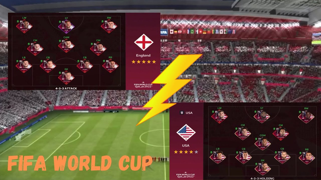FIFA mobile game || FIFA WORLD CUP || USA-ENGLAND - YouTube