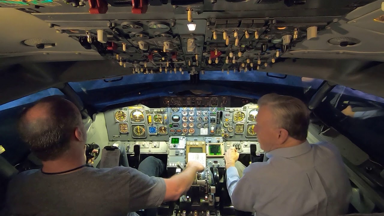 Delta 737 Simulator Flight with Dad for 50th Birthday - YouTube