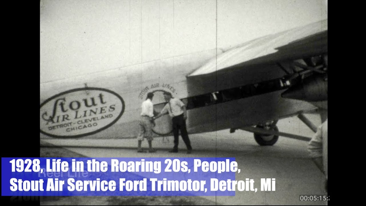 1928, Life in the Roaring Twenties, People, fashion and Stout Air ...