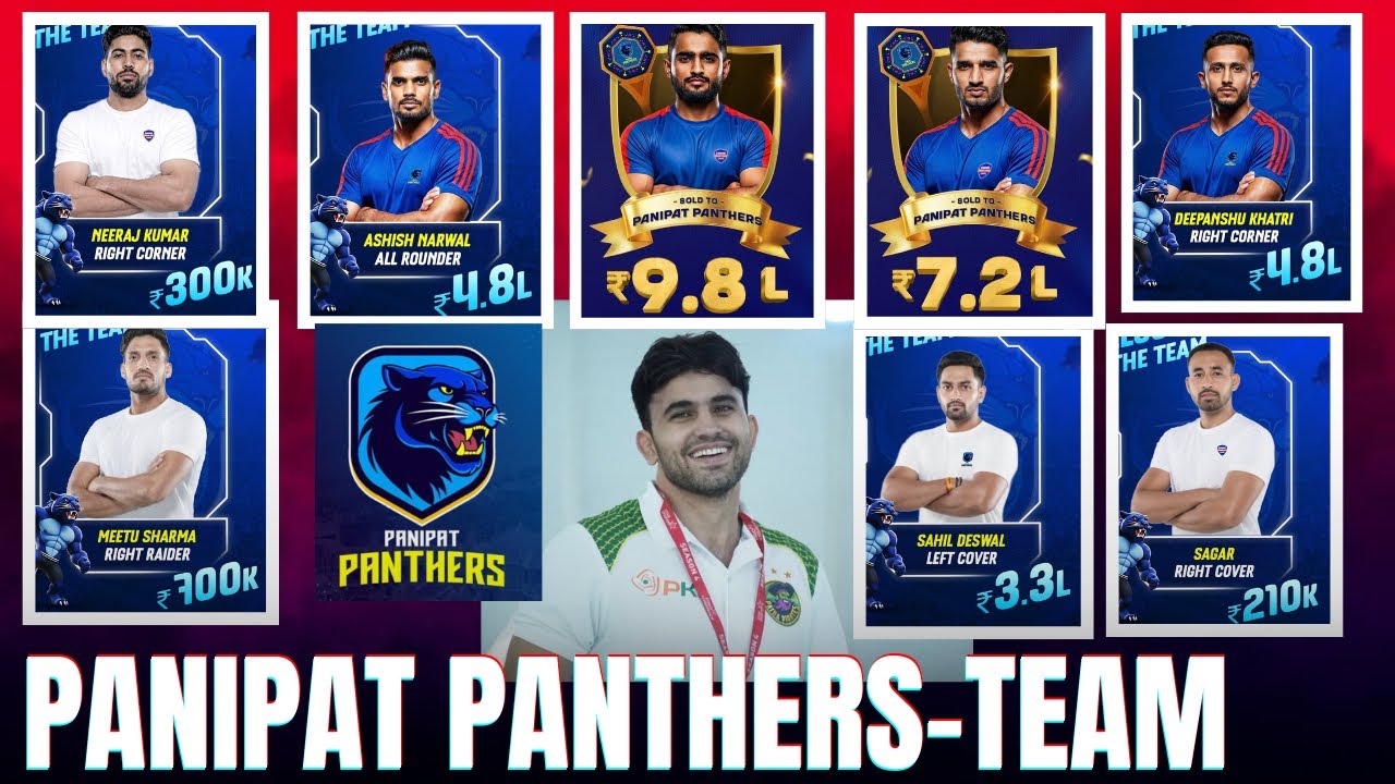 Panipat Panthers Full Team and Squad Analysis| KCL Haryana | Ankit ...