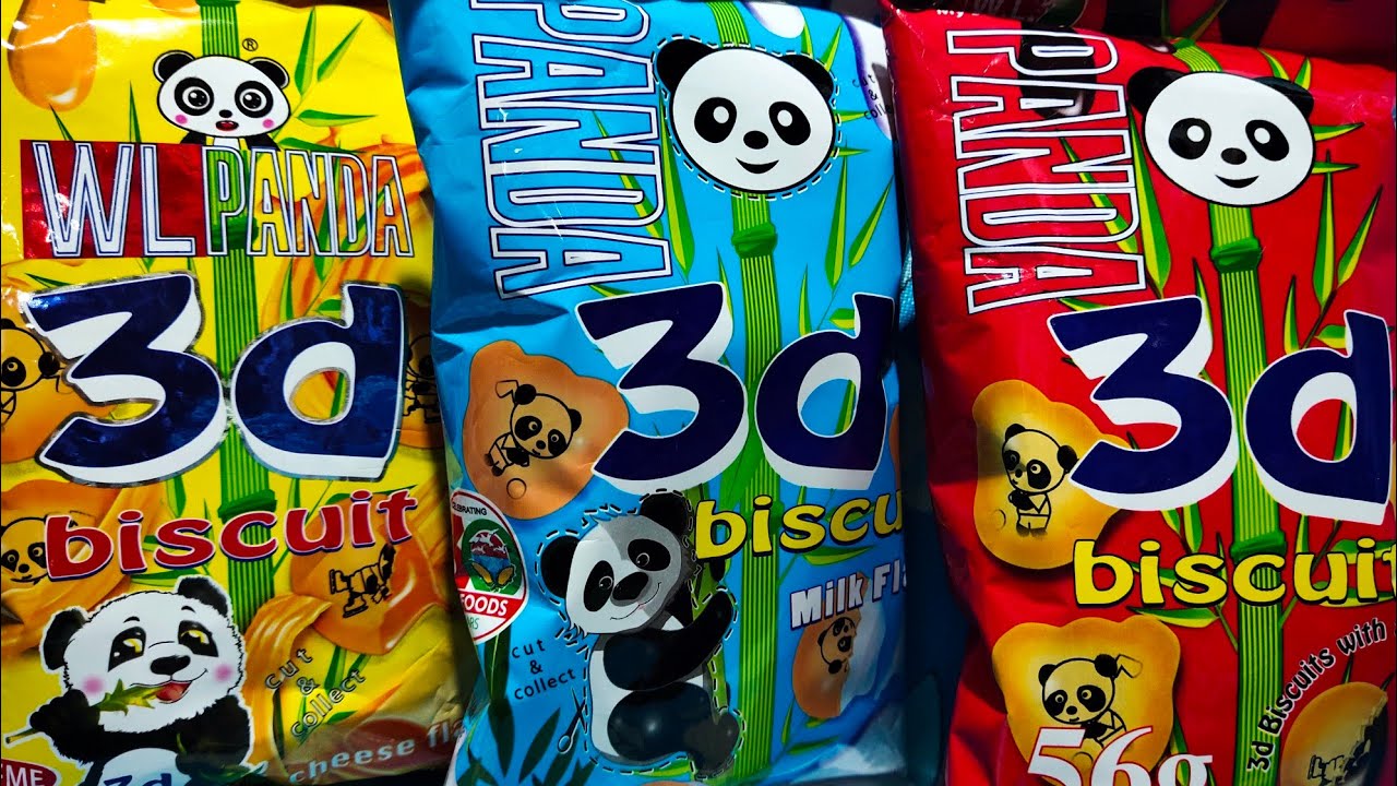 3d PANDA BISCUITS Cheese | Milk & Chocolate - YouTube