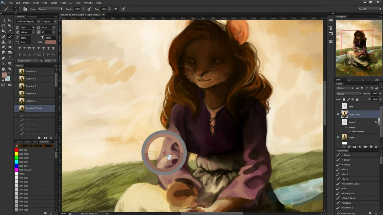 Redwall Rose Painting Process - YouTube