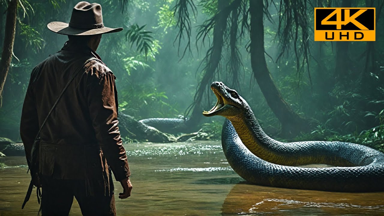 Indiana Jones Huge Snake Boss Fight | Immersive Realistic Ultra ...