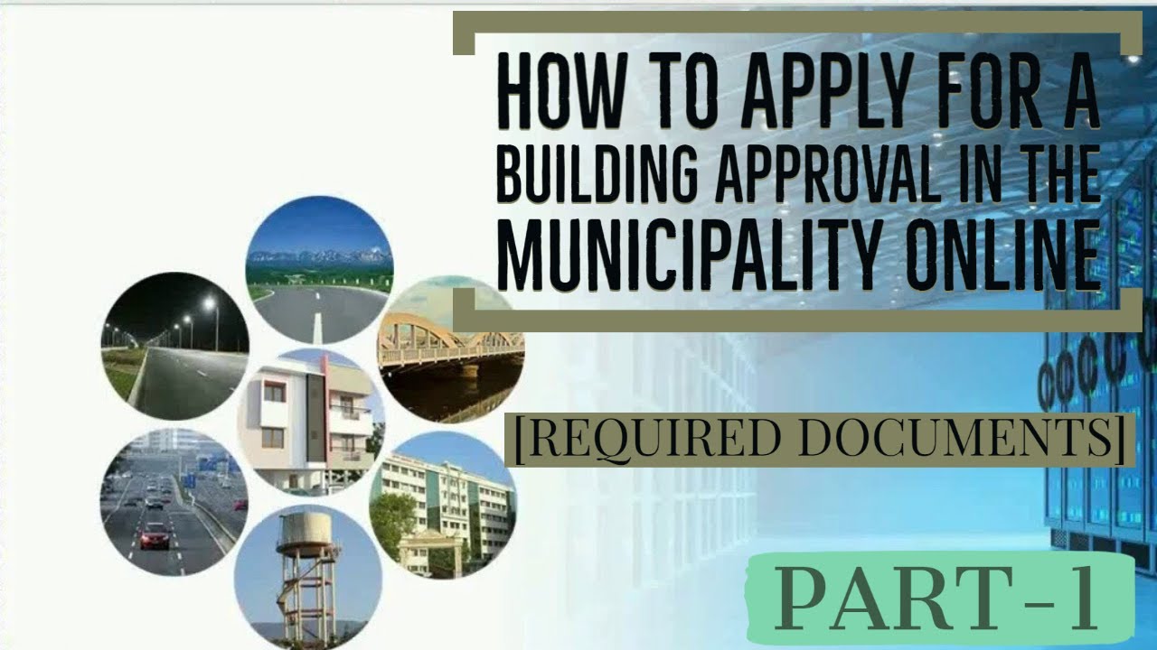 How to apply for a building approval in the municipality online part-1 ...