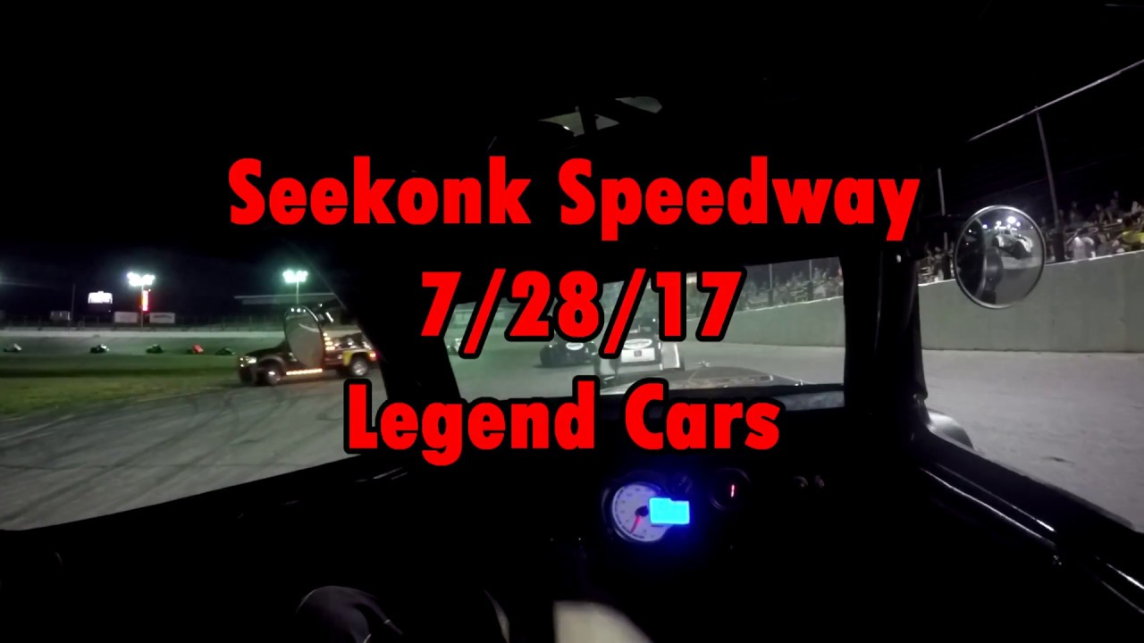 Jake Matheson Racing at Seekonk Speedway 7/28/17 Legend Cars (BIG WRECK ...
