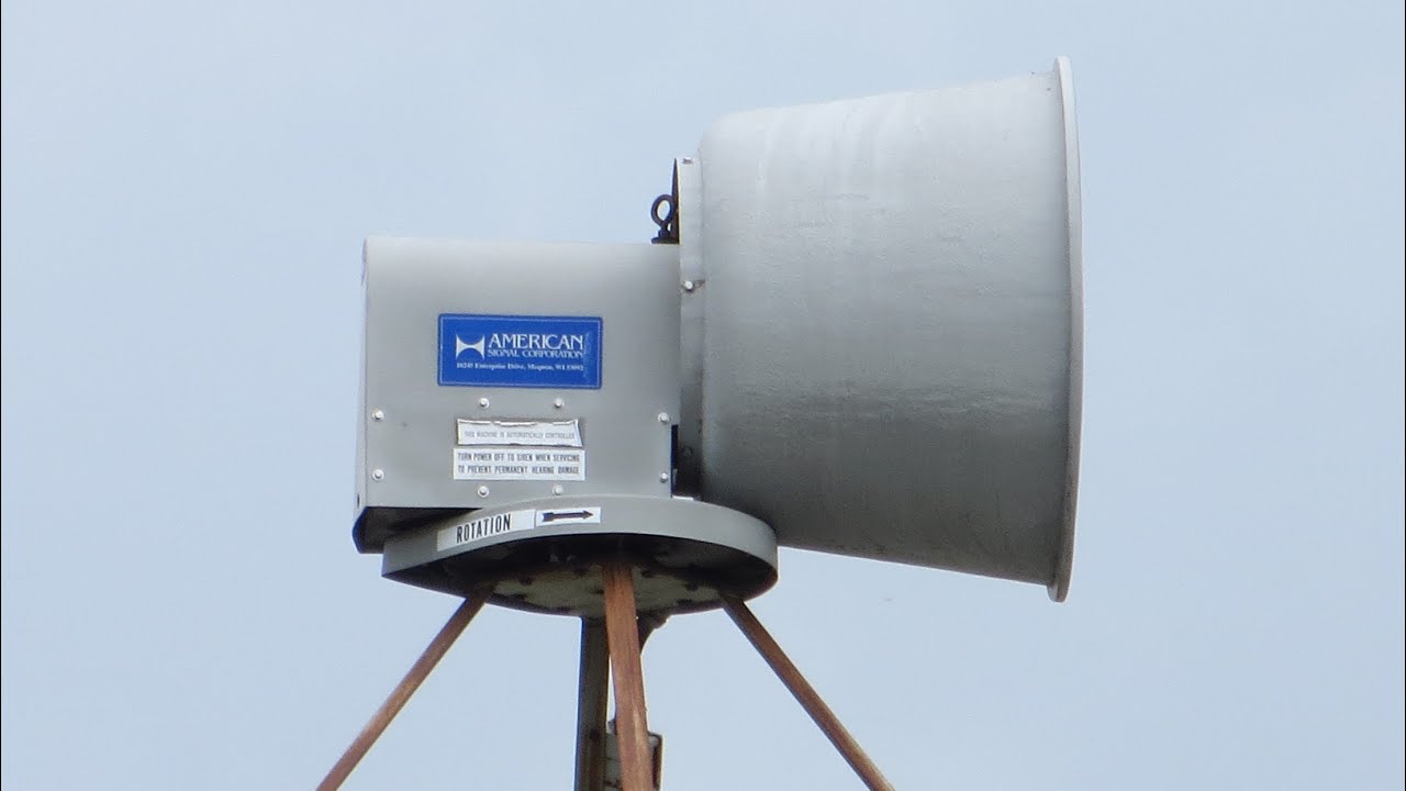 ASC RM-127, Green Lake, WI - Alert - Monthly Siren Test - YouTube