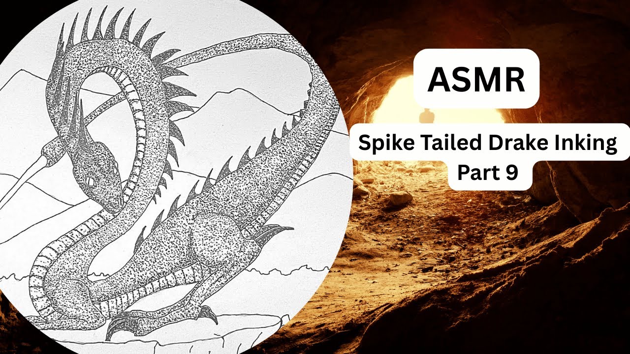 ASMR Spike Tailed Drake Stippling Part 9 - YouTube