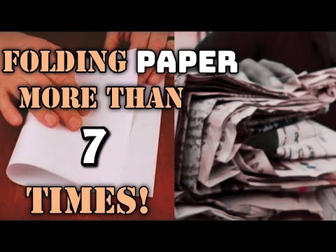 | Mythbuster | Testing the Fact of Folding a Paper more than 7 times in ...