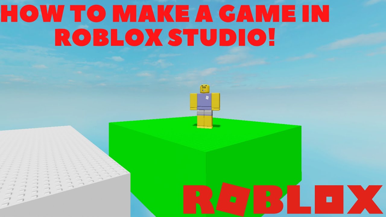How to maek a game in roblox studio! (2021) - YouTube