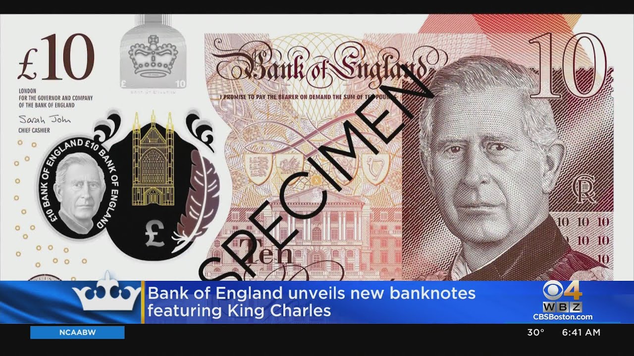 Bank of England unveils new banknotes featuring King Charles - YouTube