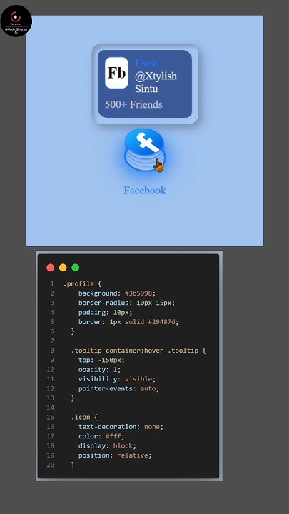 Facebook Html Css Mouse Hover Coding Programming Software Webseries Facebook Youtube