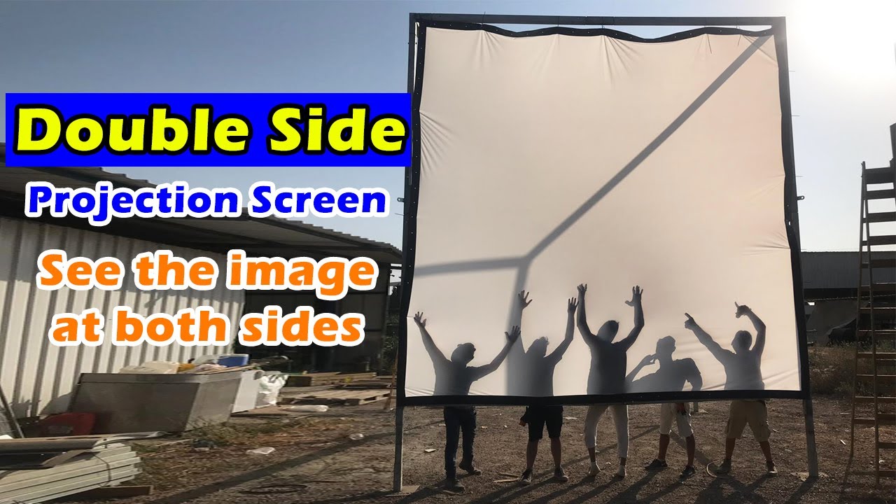 4.6x4.6m Big Screen Project Double Sided Projection Screen in Israel ...