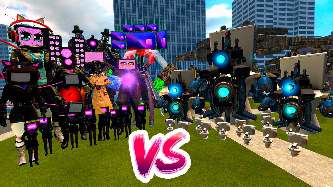 NEW MULTIVERSE CAMERA TOILET TITAN VS TV WOMAN AND PC MAN In Garry's ...