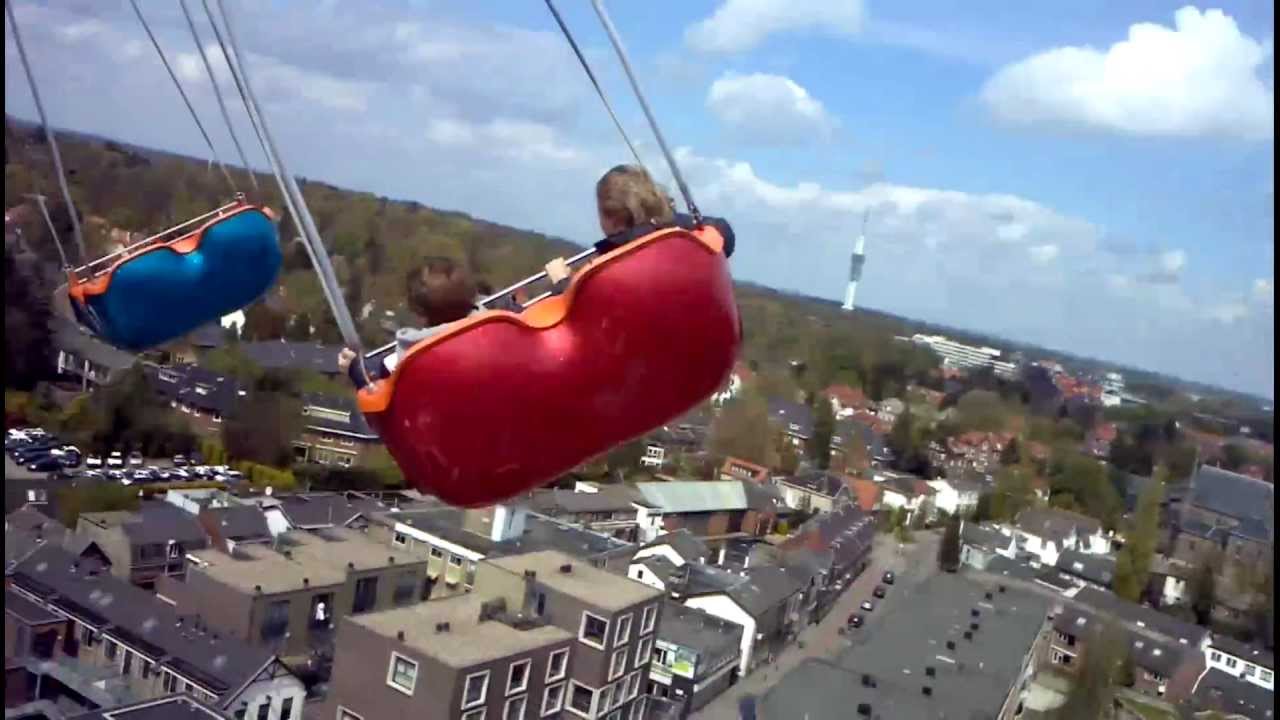 60 meter high swing ride in Hilversum - YouTube