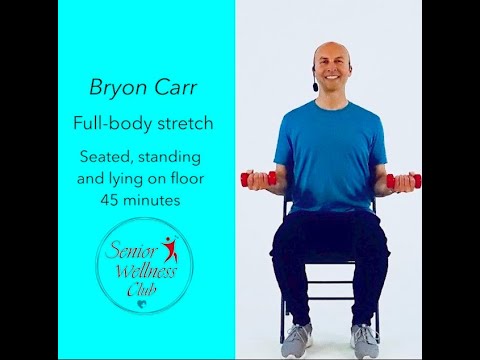 BRYON CARR FULL-BODY STRETCH 45 MINUTES - YouTube